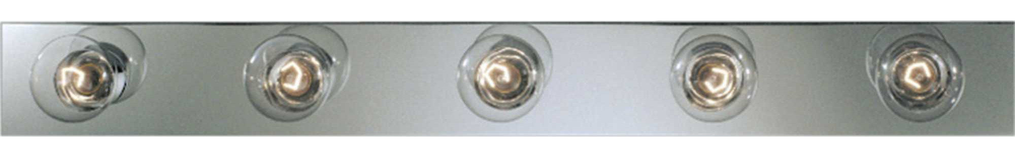 Broadway 5 Light Bath Strip in Polished Chrome (P3116-15 ...
