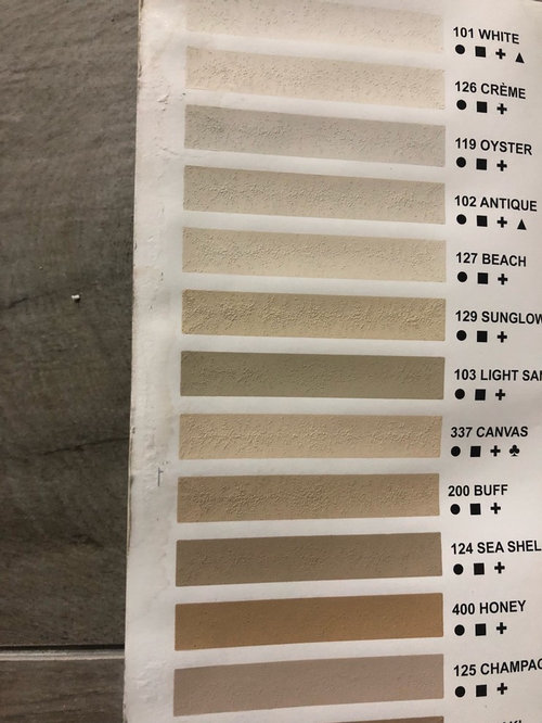grout color selection