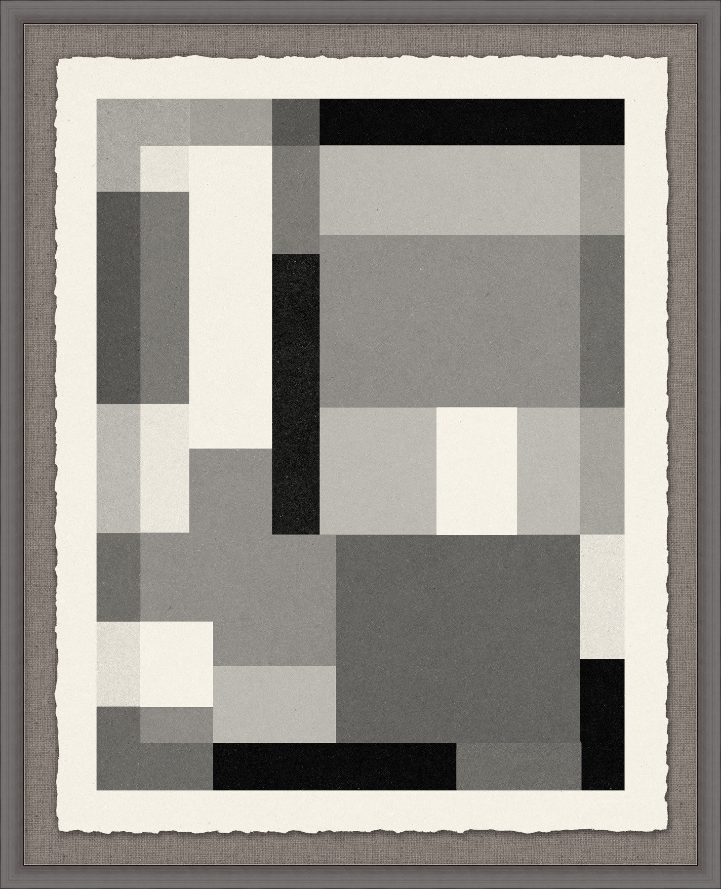 Grey Scale Pattern 1, Giclee Reproduction Artwork, 25.75x31.75 ...