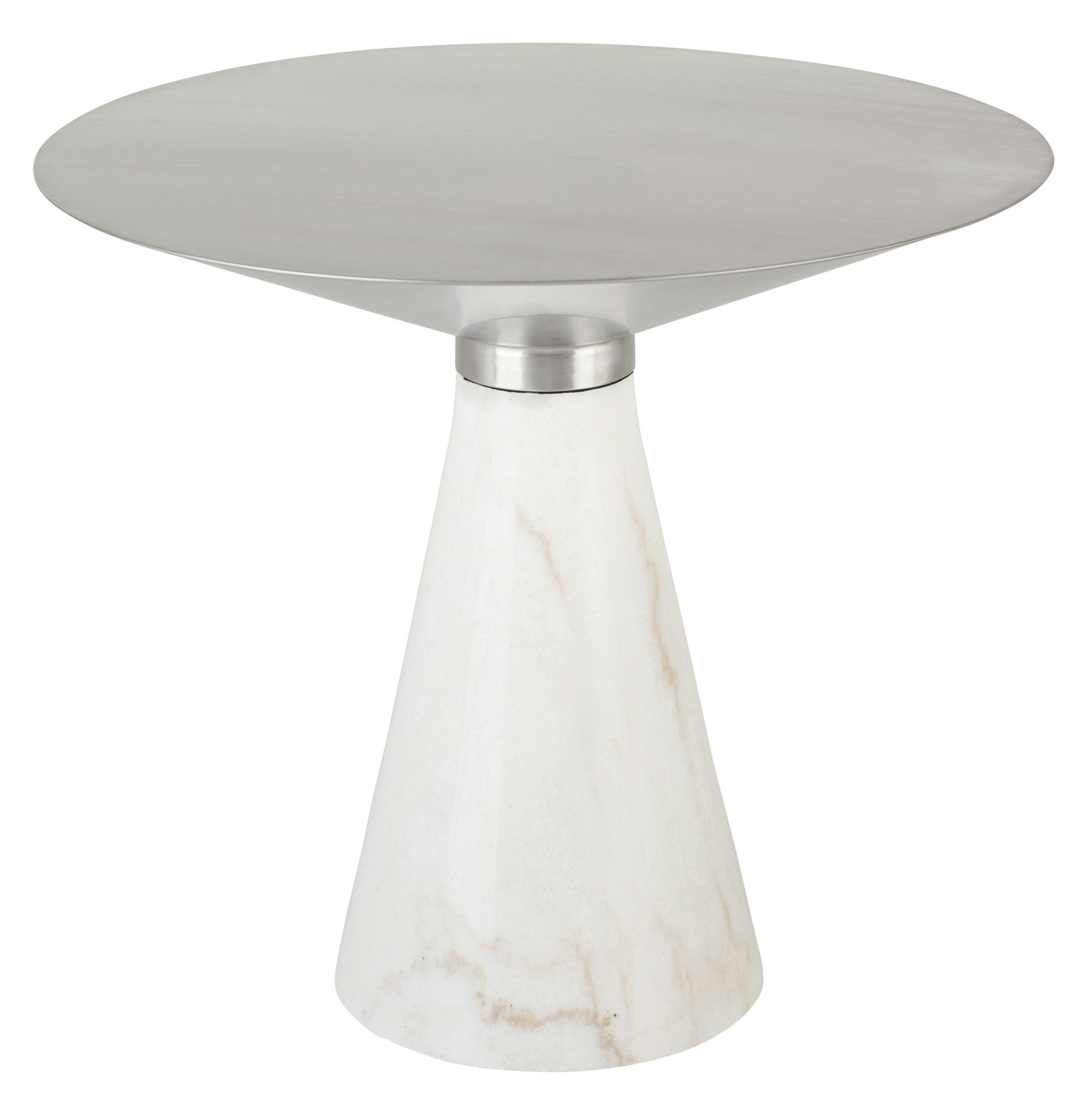 Iris Silver Metal Side Table, HGNA539 - Transitional - Side Tables And ...