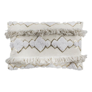 Safavieh Marlin Pillow White 20" X 12", 20"x12" - Scandinavian ...