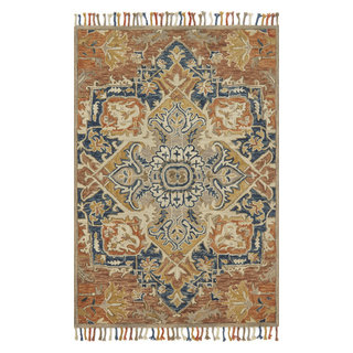 Loloi Zharah Zr-10 Rug, Rust/Blue, 5'x7'6" - Traditional - Area Rugs ...