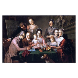 Charles Willson Peale the Peale Family 18"x27" Premium Canvas Print ...