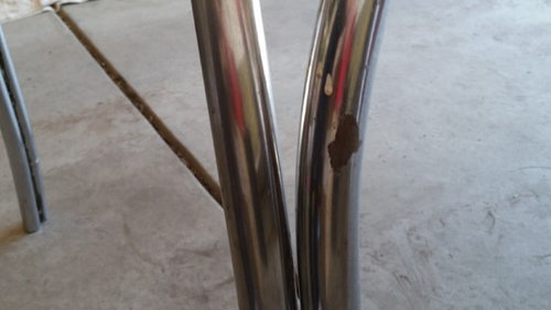 How to restore chrome table legs and formica top on retro table?