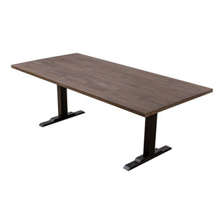 Handcrafted Nana Teak Solid Hardwood Dining Table, 72x38 - Industrial ...