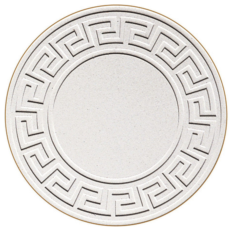 Greek Key Etched Stone Coasters, Set of 8, 4.5x1.38x1.38 ...