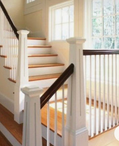 Updated with after photo: Ideas needed for awkward bottom of staircase