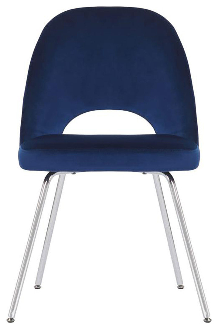Sand Velvet Chair, Blue - Contemporary - Dining Chairs - by AFB Decor ...
