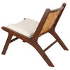 Loria Teak Accent Chair With Cushion - Midcentury - Armchairs And ...