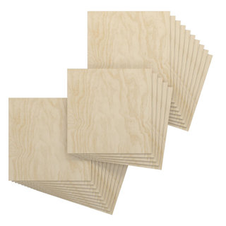 7 3/4"W x 7 3/4"H x 1/4"T Wood Hobby Board, Alder, 23.75"Wx23.75"Hx.375 ...