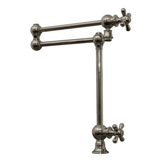 Vintage III Deck Mount Retractable Swing Spout Pot Filler With Cross ...