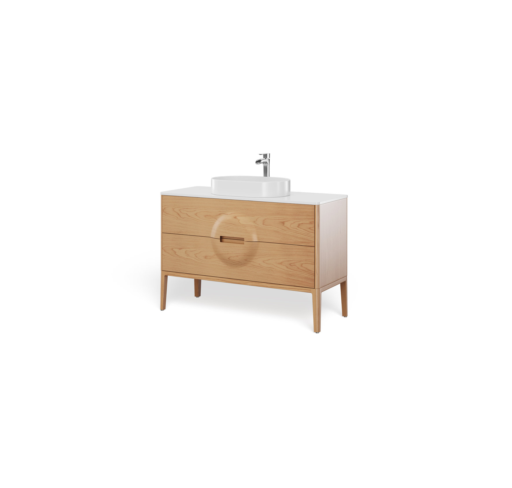 Colmar Bath Vanity, 48" - Midcentury - Bathroom Vanities And Sink ...