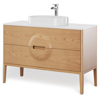 Colmar Bath Vanity, 48" - Midcentury - Bathroom Vanities And Sink ...