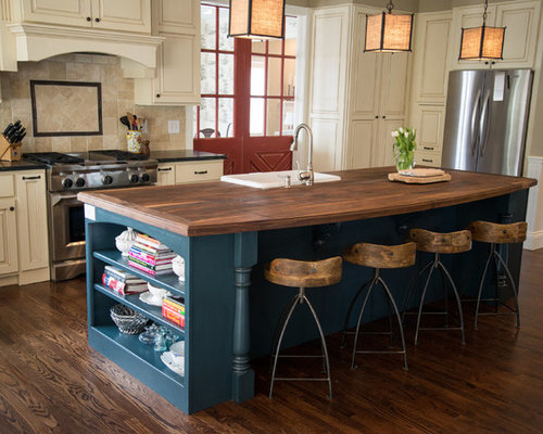 Blue Kitchen Island Ideas, Pictures, Remodel and Decor