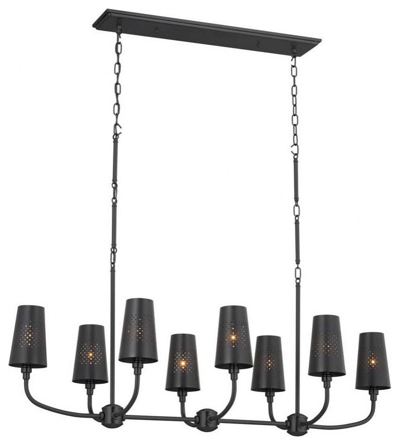 8 Light Chandelier In Traditional Style-18 Inches Tall and 20.75 Inches ...