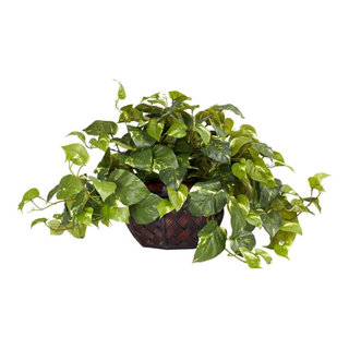 Pothos With Decorative Vase Silk Plant - Major Kitchen Appliance Parts ...