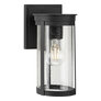 Belden Collection 1-Light Black Modern Farmhouse Outdoor Wall Lantern ...
