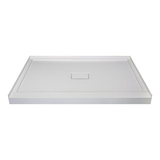 Transolid Low Threshold Shower Base With Center Drain, 34"lx48"w ...