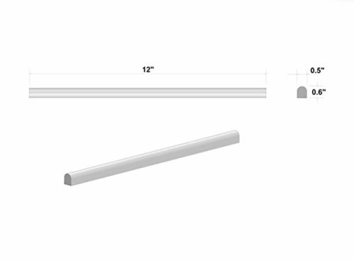 Pencil Tile ledge for shower curtain rod | Houzz Forum