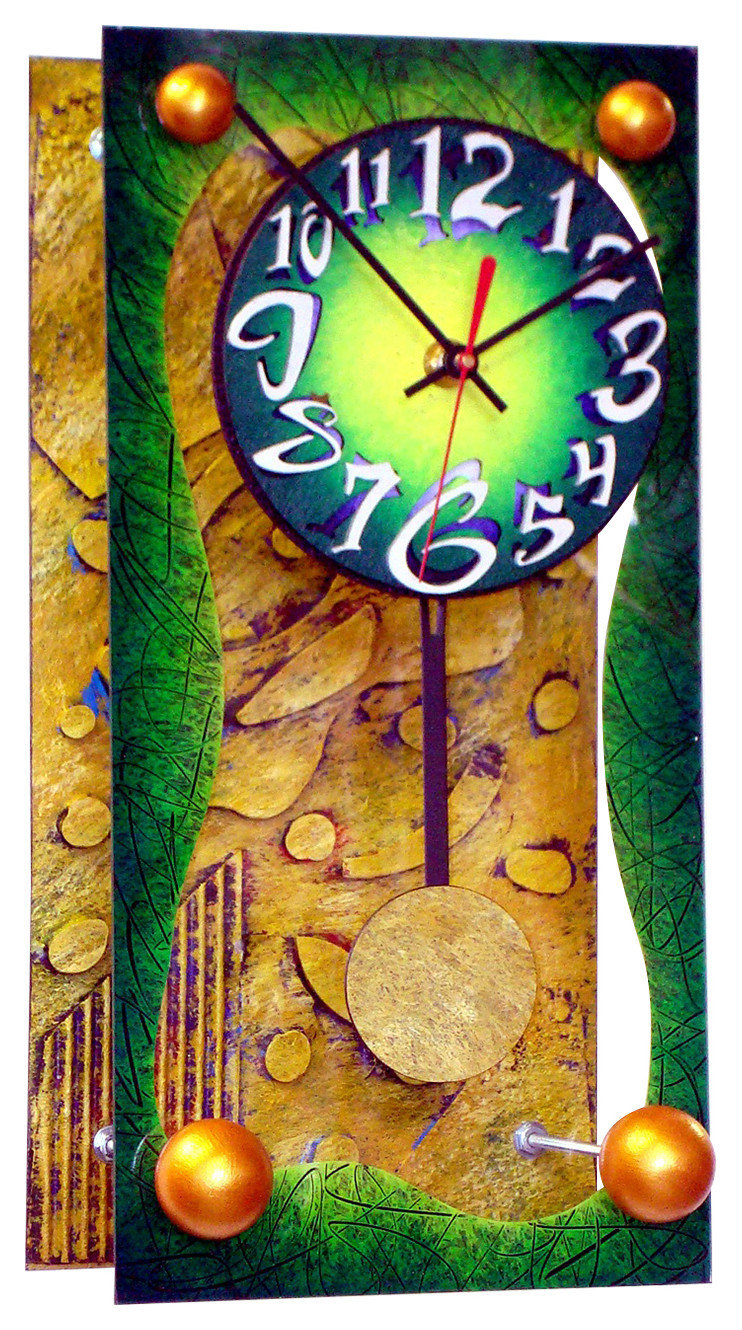 June Wall Clock - Eclectic - Wall Clocks - by david scherer | Houzz