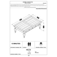 Cunningham Coffee Table, Sandstone Buff - Traditional - Coffee Tables ...