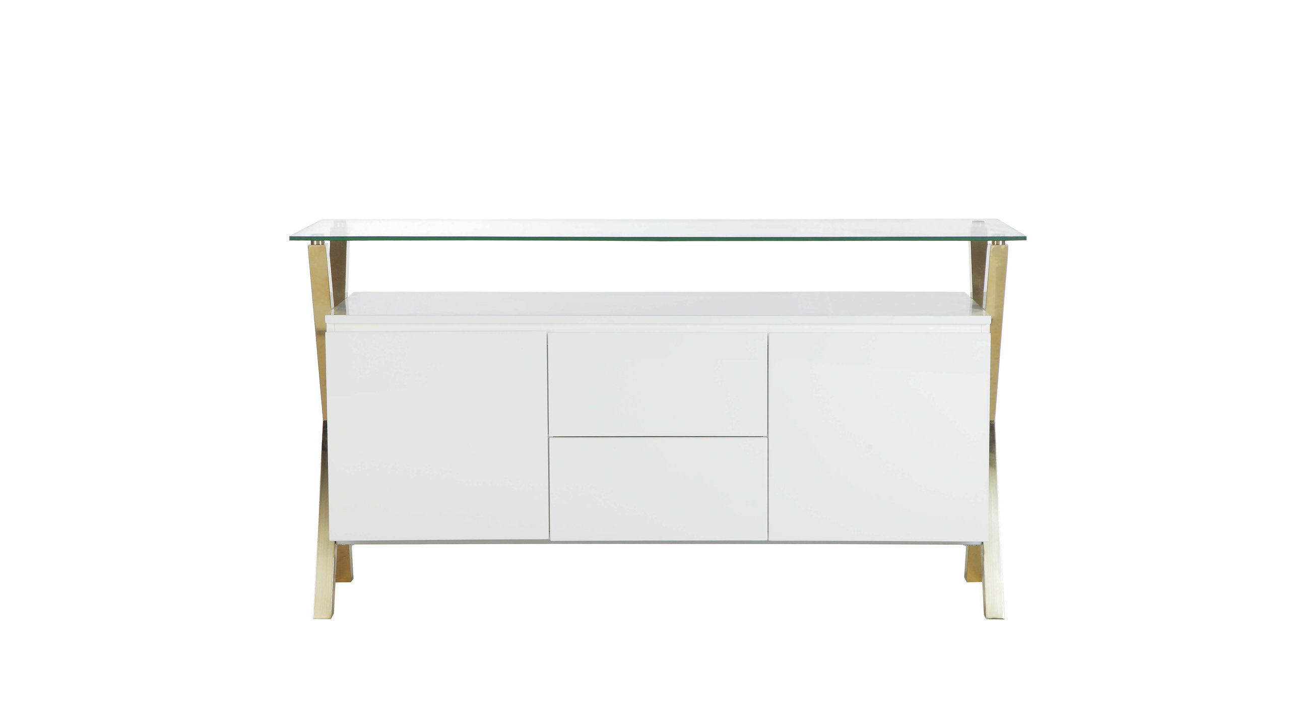 Gold Beverly Buffet - Contemporary - Buffets And Sideboards - by Pangea ...