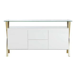 Gold Beverly Buffet - Contemporary - Buffets And Sideboards - by Pangea ...