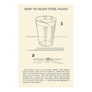 "How to Make Steel Float" Digital Paper Print by Retromagic, 17"x24 ...