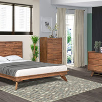 Portland Wood Platform Bed, Queen - Transitional - Platform Beds - by ...