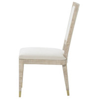 Sonder Living Raffles Dining Chair | Natural & Norman Ivory - Farmhouse ...