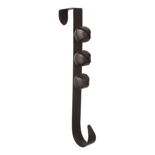 12" Black/Brown Door Hanger Bells 2-Pack - Contemporary - Christmas ...
