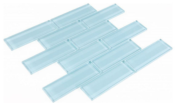 Mosaic Linear Glass Tile 2 x 6 Flooring for Pools and Walls ...