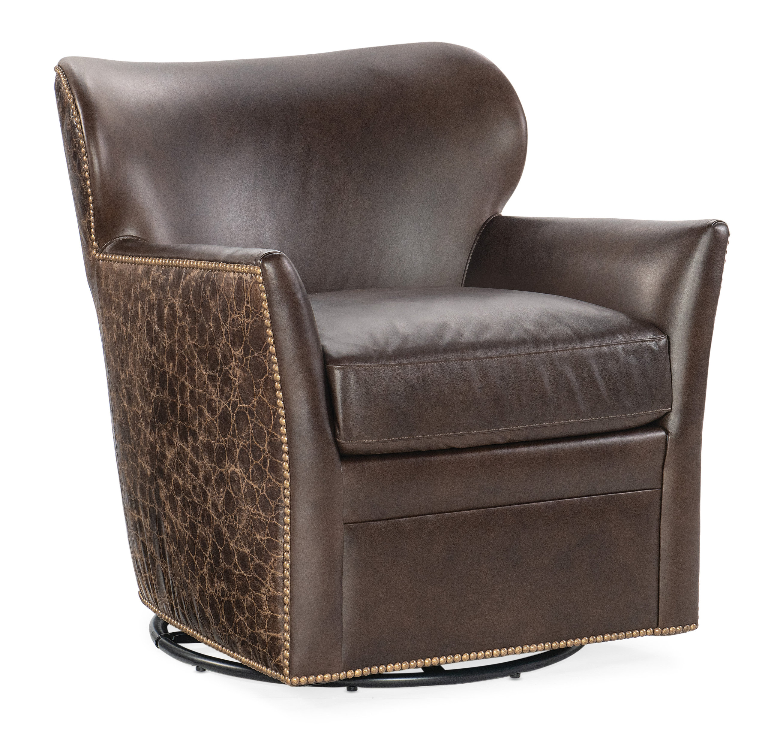 Kenya Hearth Swivel Chair - Transitional - Armchairs And Accent Chairs ...