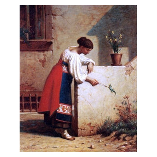 Virgil Macey Williams Italian Peasant Woman, 20"x25" Wall Decal, 20x25 ...
