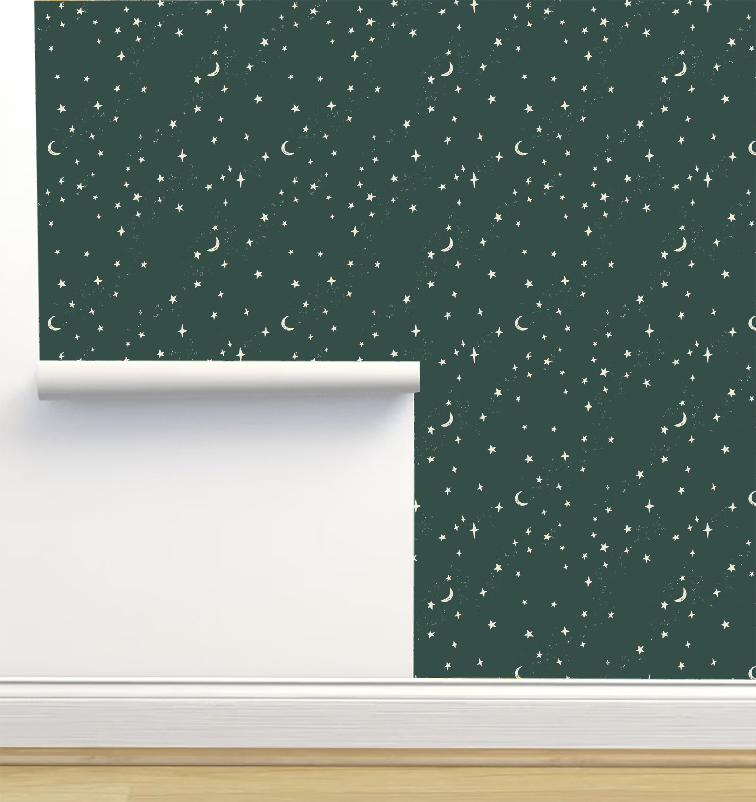 Celestial Universe Starry Night Wallpaper by Erin Kendal, 24"x72 ...