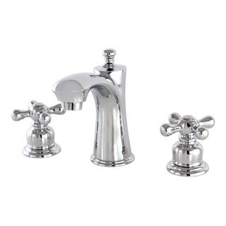 Victorian Bathroom Faucet, Widespread Design With Cross Handles ...