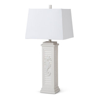 Set of 2 White Seahorse Table Lamps - Beach Style - Lamp Sets - by ...