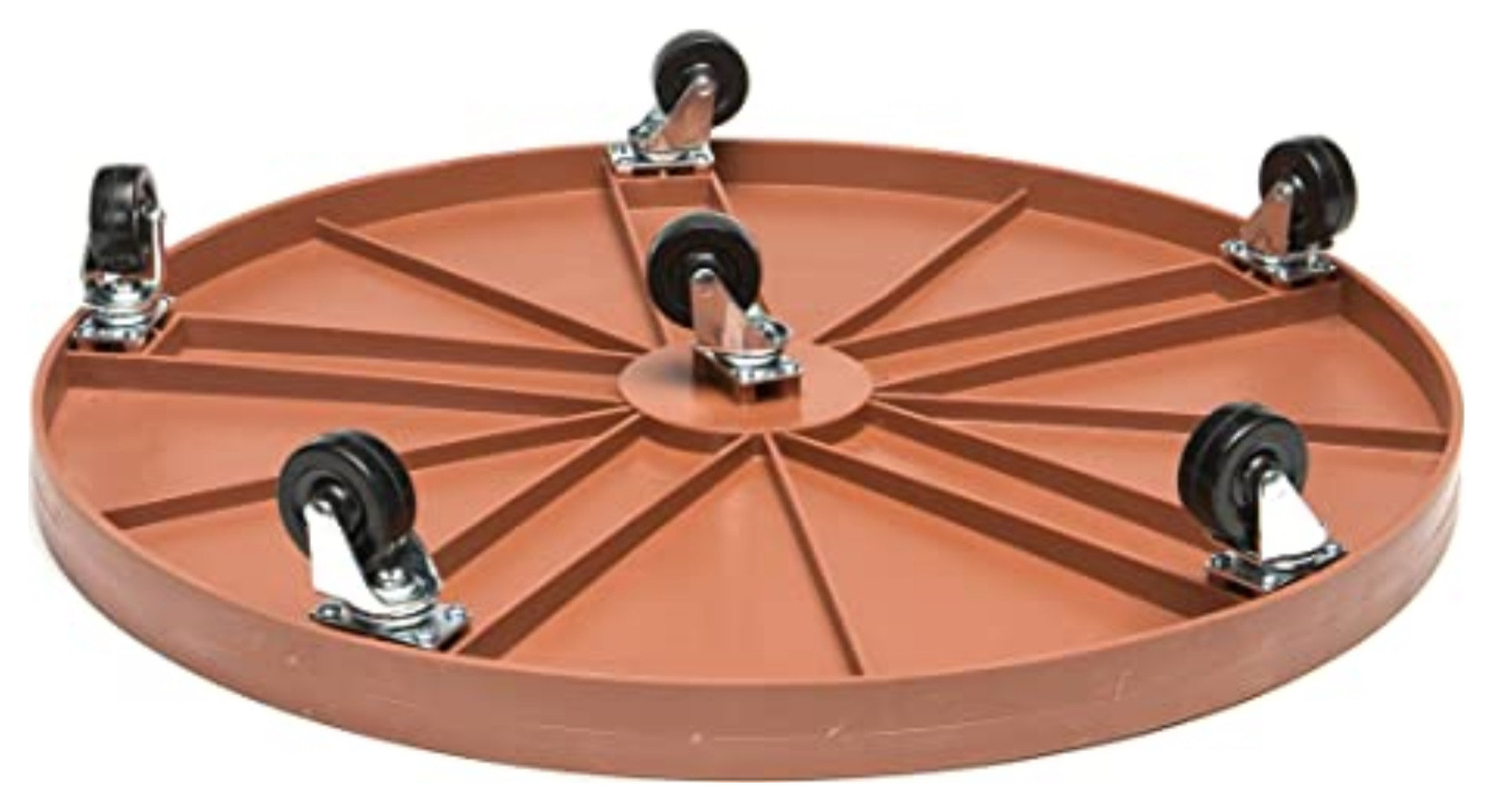 Devault Plant & Whiskey Barrel Dolly, Terra Cotta Colored, 24 ...