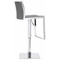Zelda Leather Adjustable Bar Stool - Modern - Bar Stools And Counter ...