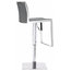 Zelda Leather Adjustable Bar Stool - Modern - Bar Stools And Counter ...