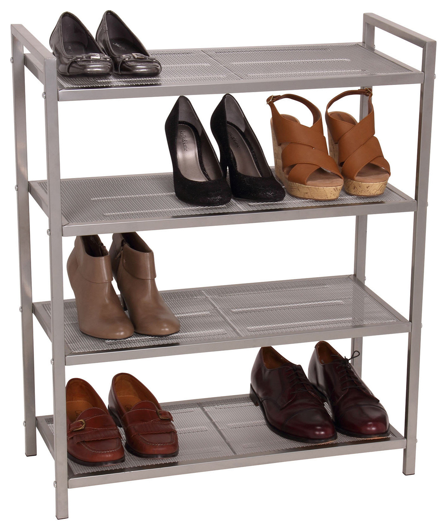 2-Tier Metal Shoe Rack - Transitional - Shoe Storage - by Household ...