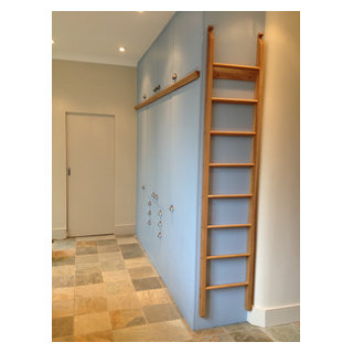 The Dovetail Joint Brockley Kitchen with bespoke ladder to high level ...