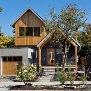 75 Beautiful Farmhouse Split-Level Exterior Home Pictures & Ideas | Houzz