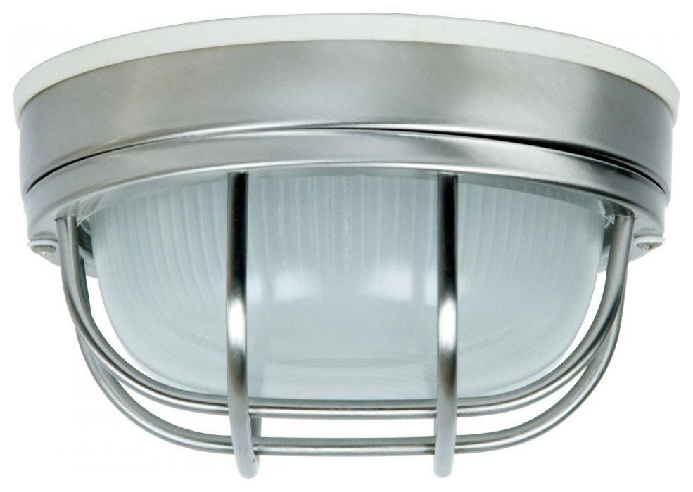 Craftmade Outdoor Bulkheads Small Flushmount, Stainless - Beach Style ...