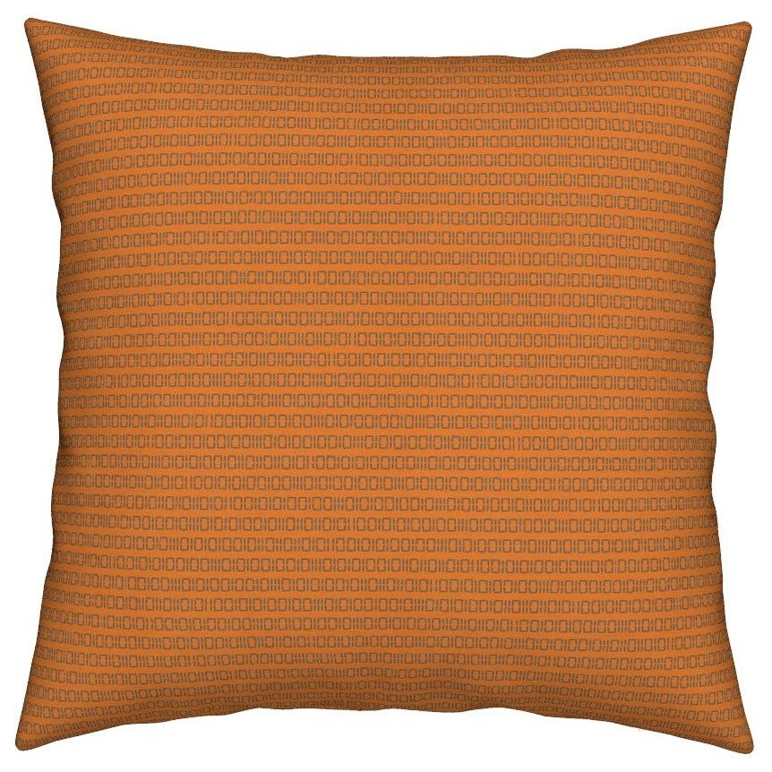 Robot Binary Code Numbers Math Abstract Throw Pillow - Contemporary ...