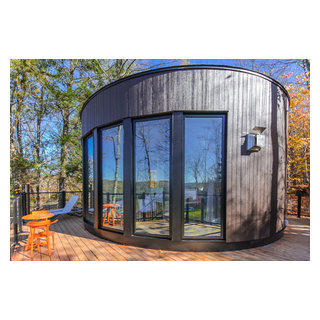 Round Open Space Pod by Lofty Pods #prefabhomes - Modern - Exterior | Houzz