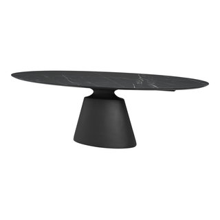 Taji Black Ceramic Dining Table, HGNE294 - Transitional - Dining Tables ...