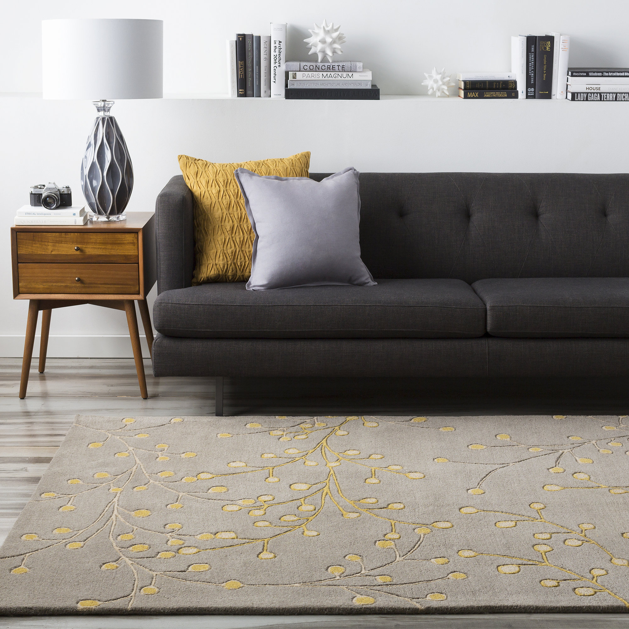 Athena Area Rug, 6' Square - Contemporary - Area Rugs - by BuyAreaRugs ...