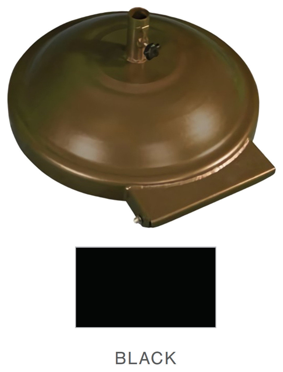 Fiberlite 20" Wheeled Aluminum Round Base 6 Lbs Empty, Black - Modern ...