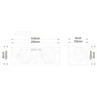 Marble Mosaic Border Bathroom Listello Tile Garden Gold 4x9.8 Tumbled ...